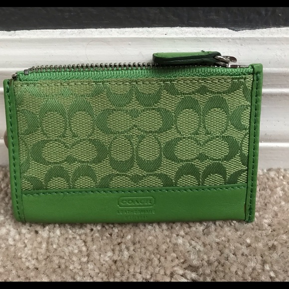 Coach | Bags | Coach Lime Green Wristletmatching Change Purse | Poshmark